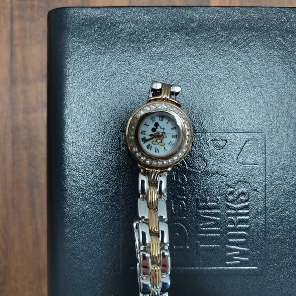 Disney | Accessories | Disney Time Works Mickey Mouse Womens Stainless ...